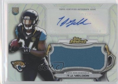 2015 Topps Finest Auto Jumbo Relic Refractor TJ Yeldon #AJRR-TY Rookie ...