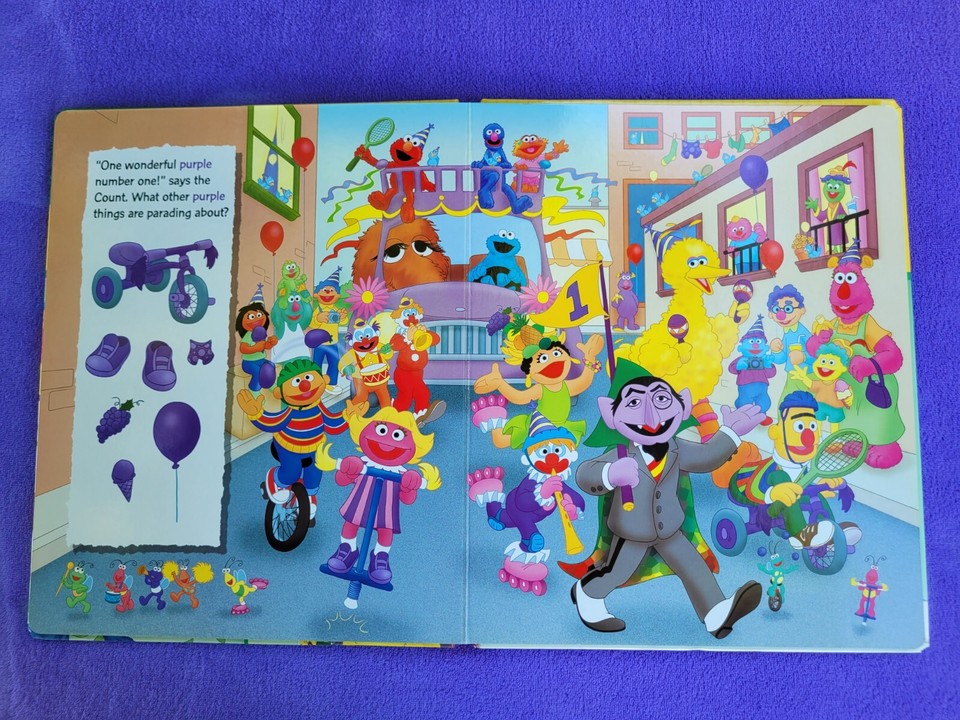 SESAME STREET Elmo & Friends Look and Find BOOK Grover Ernie Bert Big ...