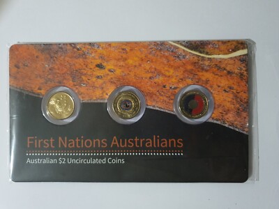 2021 First Nations Australia $2 UNC Coins Aboriginal Flag, Elder ...