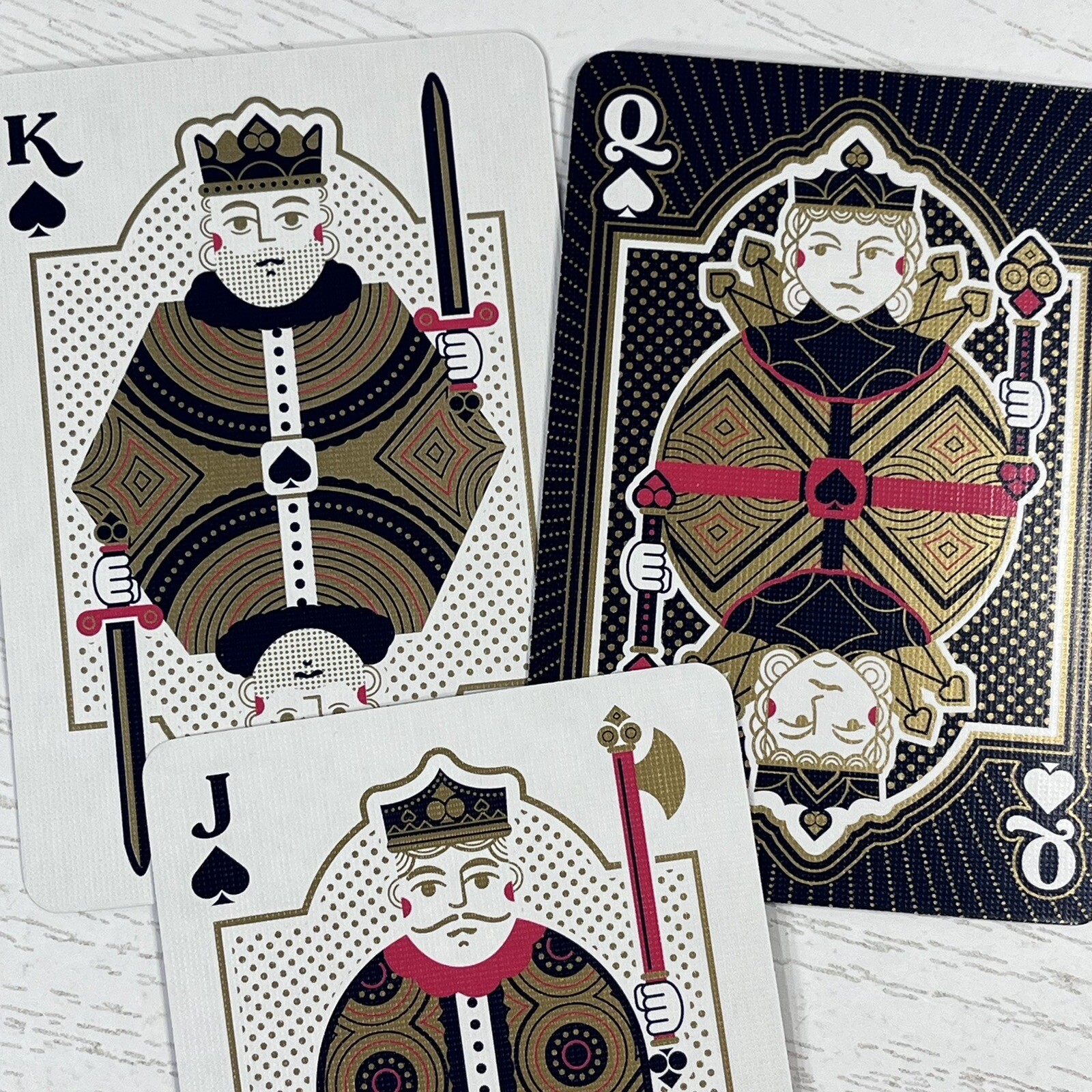 3 Single Swap Playing Cards Spades Face Cards King Queen Jack Collect ...