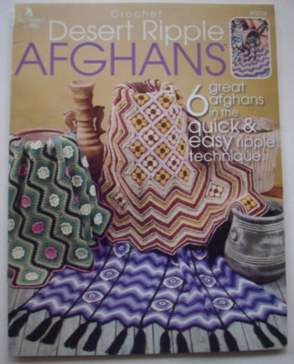 Southwest SW Desert Ripple Afghans crochet pattern 6 designs from Annie ...