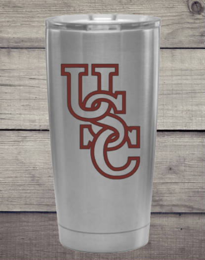 USC Interlocking Letters Vinyl Decal -Gamecock - Auto, Yeti, Cellphone ...