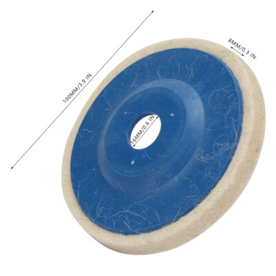 3pcs Practical Angled Wool Wheel 4 Inch Wool Polishing Wheel Felt Disc ...