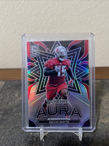 2019 PANINI SPECTRA DEVIN WHITE ROOKIE, #RA-30, ROOKIE AURA INSERT ...