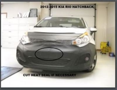 2012-2015 Kia Rio Hatchback Lebra Front End Mask Cover Bra Fits Kia Rio ...
