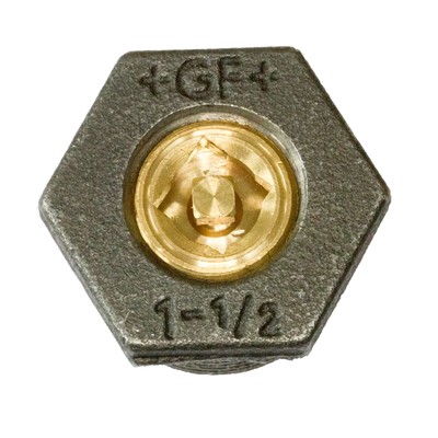 Cast Iron Radiator - 1" Reducing Bush with Bleed Valve / Vent 1/2 ...