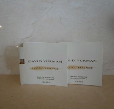 DAVID YURMAN EXOTIC ESSENCE EAU DE TOILETTE 0.05 OZ (2 PC LOT) | eBay