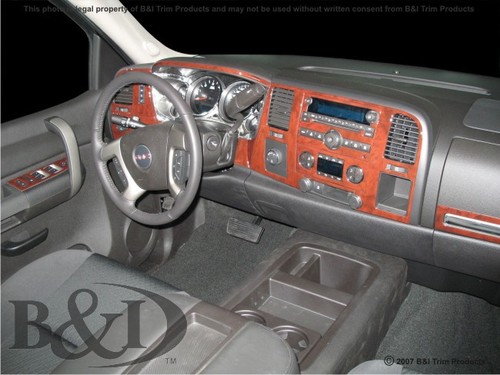 CHEVY SILVERADO WOOD GRAIN DASH KIT FITS 2010-2013 WITH BUCKET SEATS ...
