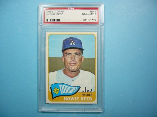 1965 TOPPS MLB HIGH NUMBER BASEBALL CARD #544 HOWIE REED ROOKIE RC PSA ...