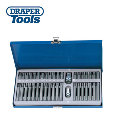 Draper 33322 TX-STAR® Hexagon and Spline Mechanic's (40 Piece) Bit Set ...
