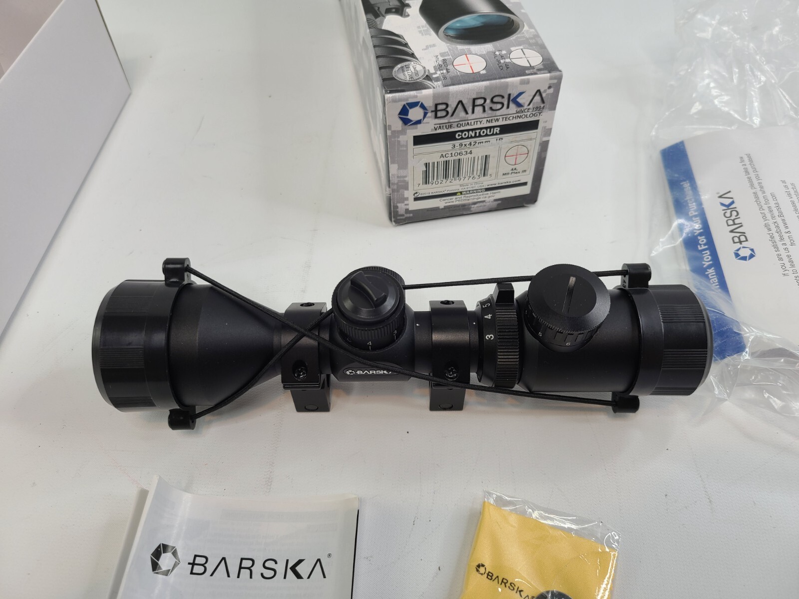 Barska AC10634 3-9x42 IR Contour Riflescope, Black New | eBay