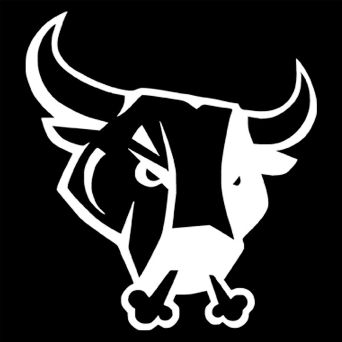 2x Angry Bull Cow Head Animal Sticker Car Window Windscreen Bumper ...