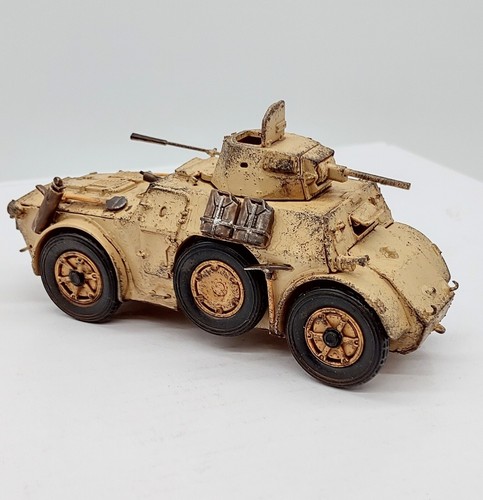 1:48 Scale Built Painted Plastic Model WWII German Italian Autoblinda ...