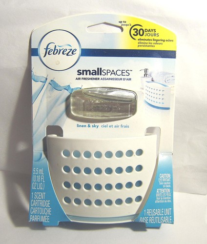 Frebreze Small Spaces linen & sky Starter Kit Air Freshner w/one refill ...