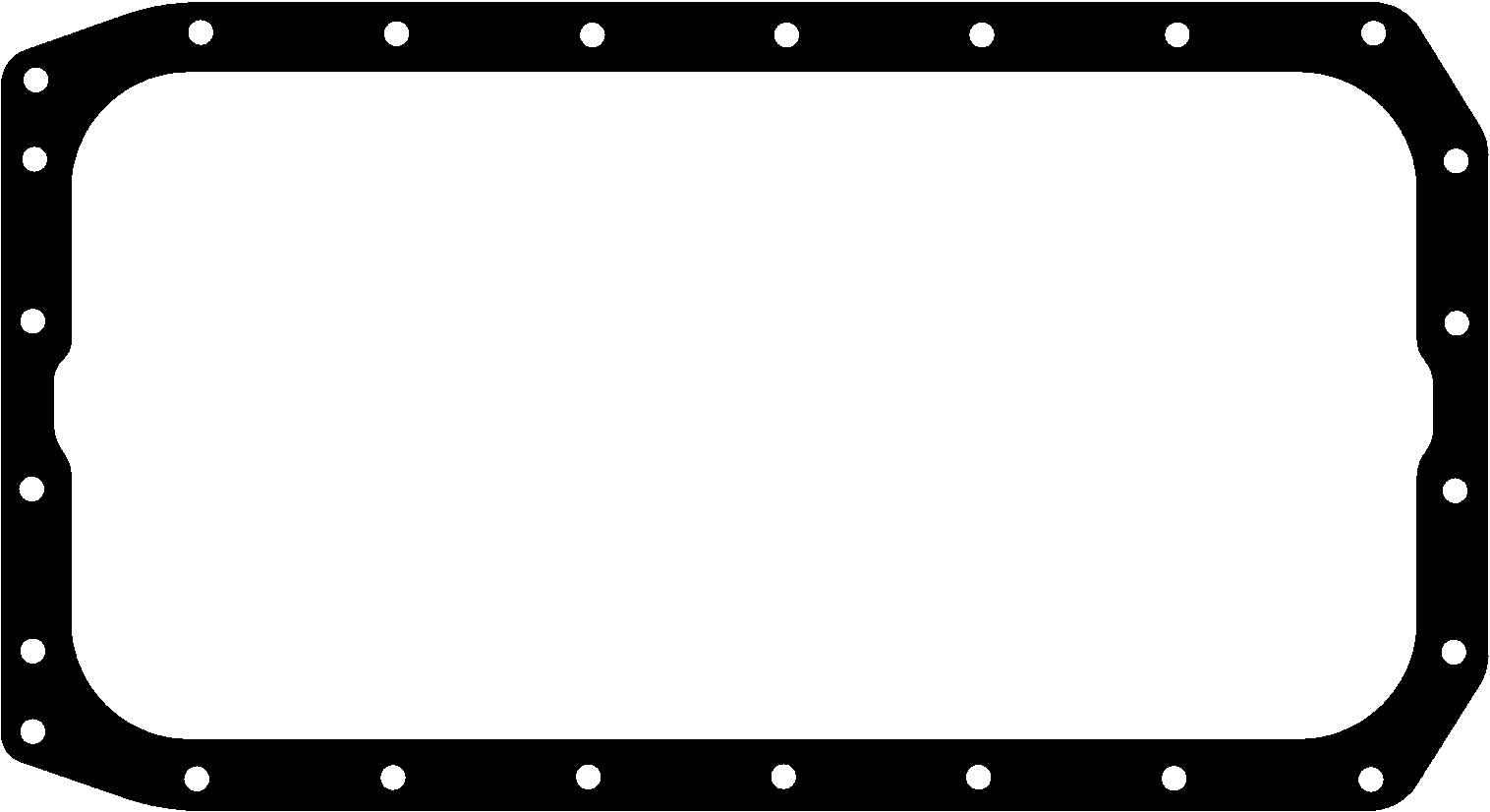 Durapro Oil Pan Sump Gasket suits Mitsubishi-Fuso Canter FG439 4 x 4 ...