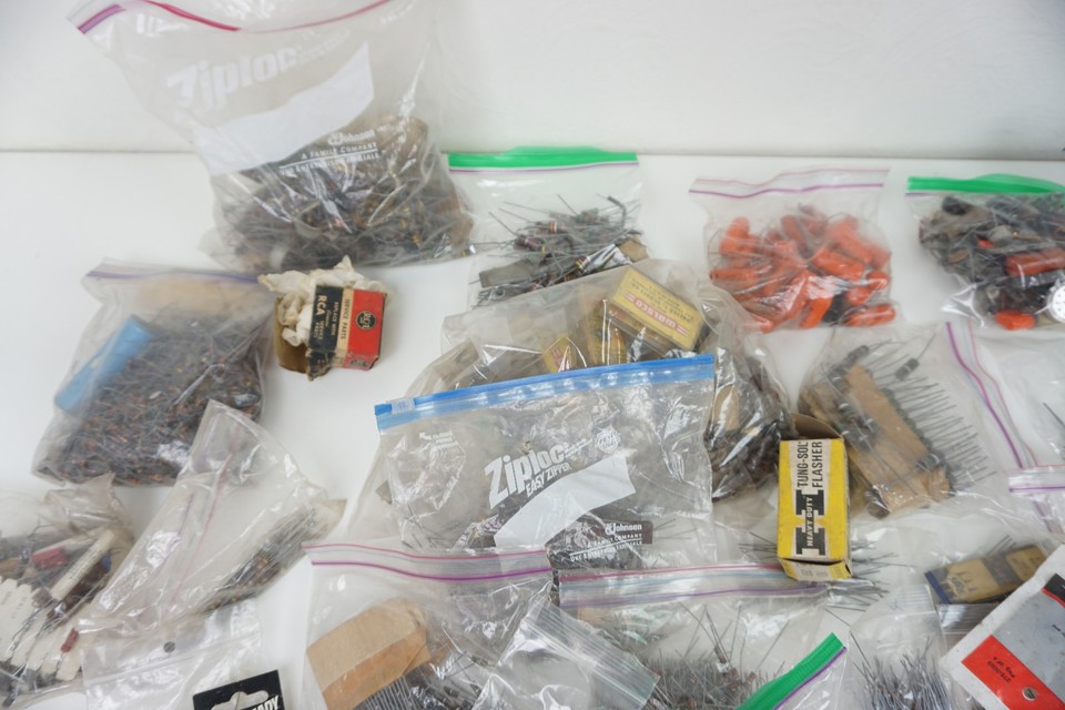 Electronics Repair Parts Capacitors Resistors Screws Etc. Vintage TV ...
