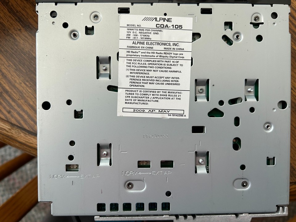 Used Alpine CDA 105 In-dash receiver | eBay