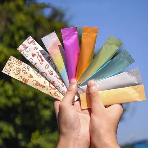 100pcs Long Strip Storage Sealing Pouch Open Top Tea Bag Food ...