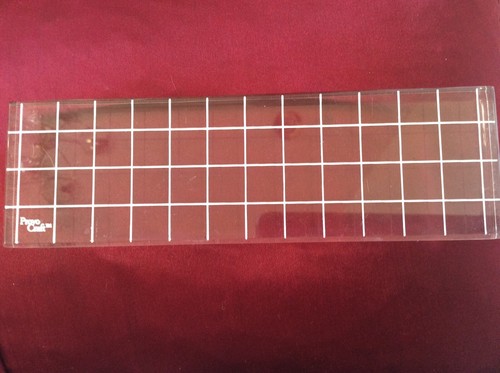 Provo Craft Grid Strips Stamping Block Clear Acrylic 6" DIY Art ...