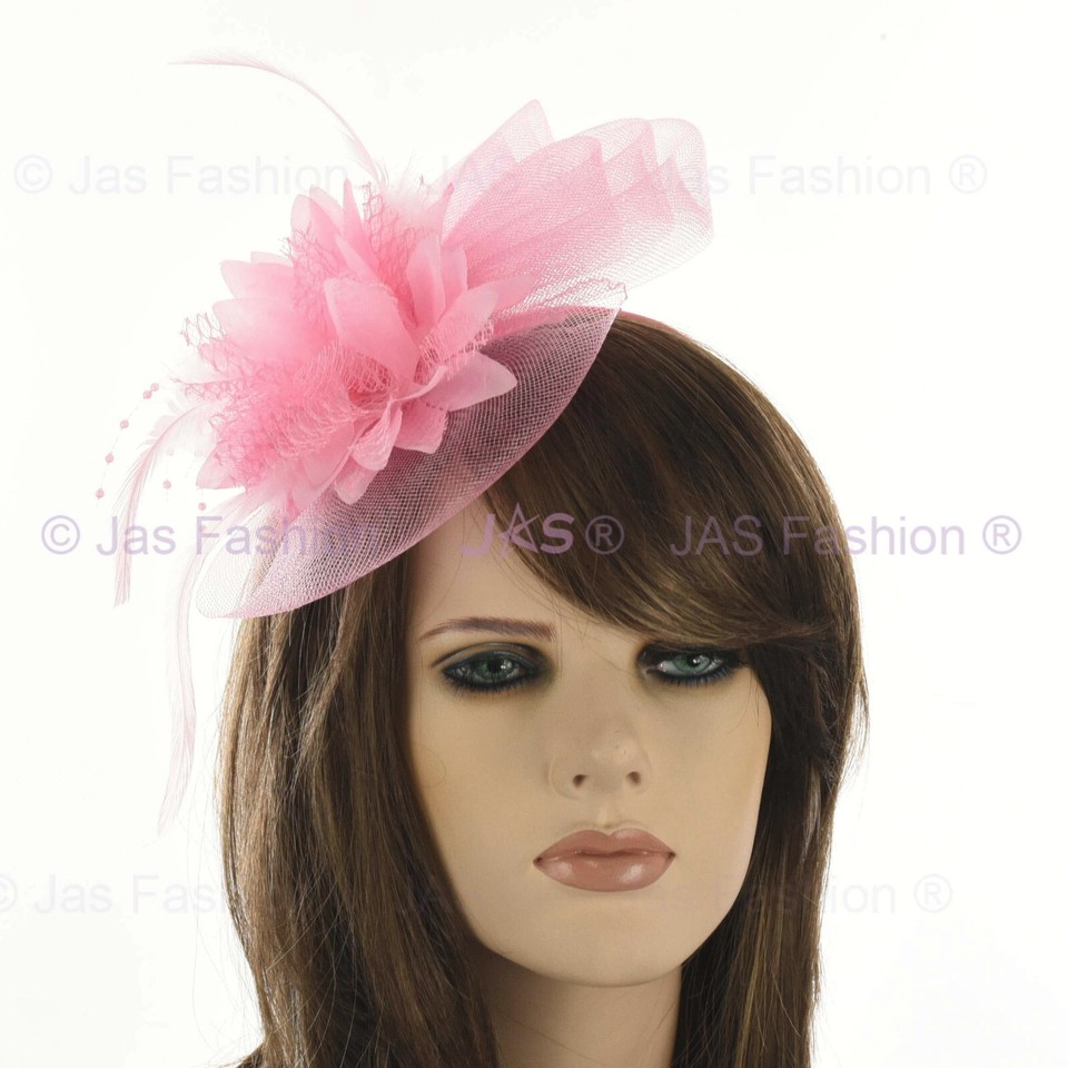 Spring Race Racing Party Melbourne Cup Feather Fascinator Headband Clip ...