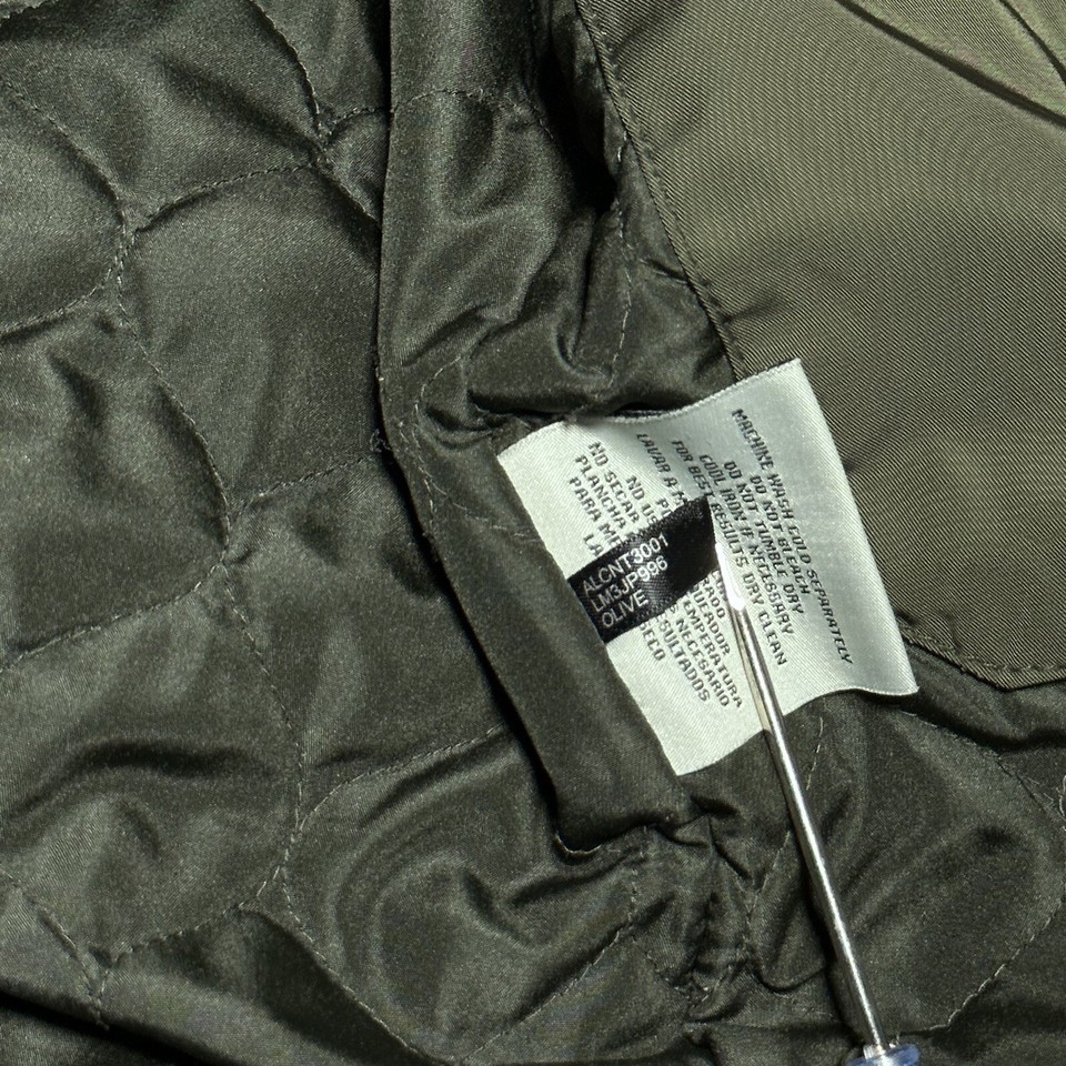 Levi’s Olive Green Military Style Field Jacket Quilt Lined Men’s Size ...