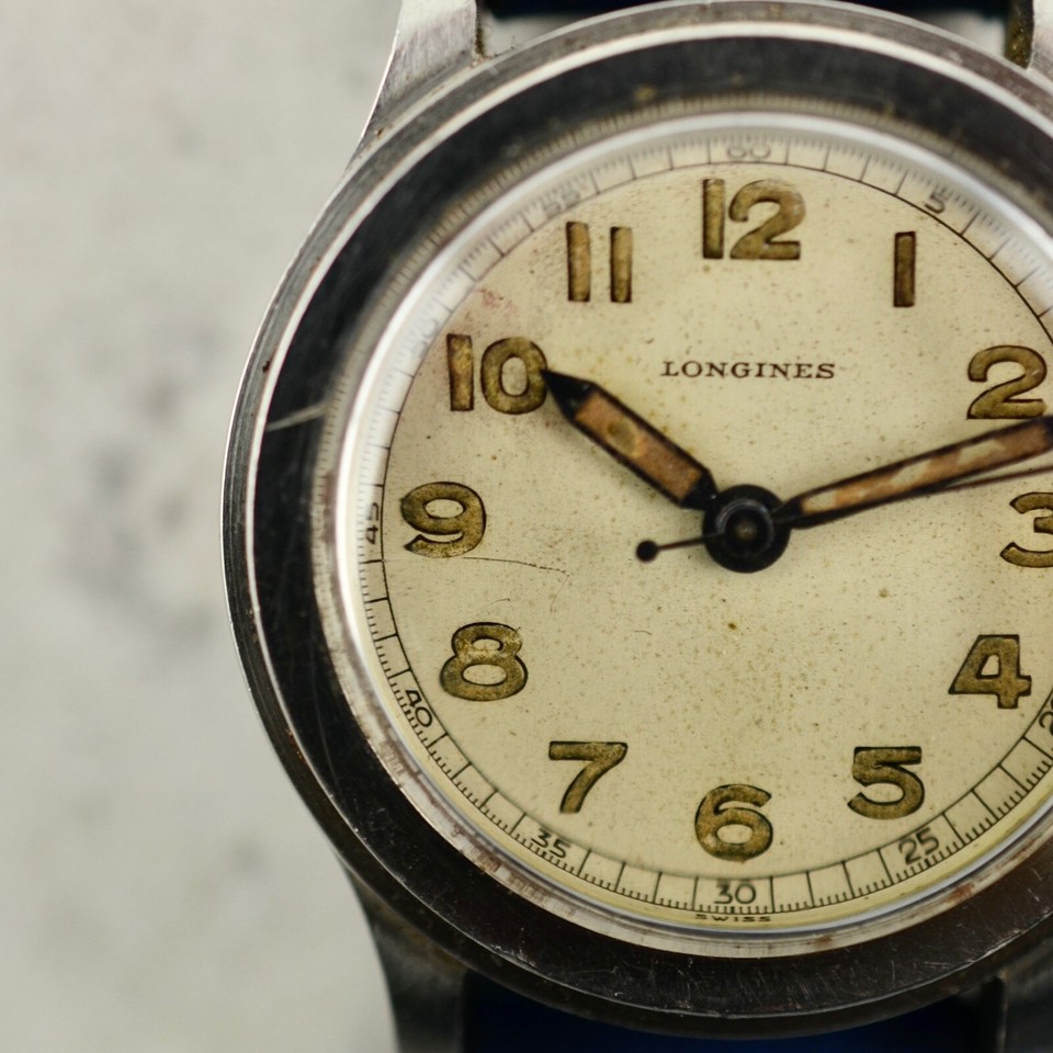 C.1942 Vintage Longines WWII Military tre-tacche ref. 21979 watch in ...