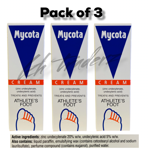 Mycota Foot Cream Treats And Prevents Athletes Foot Prevent Cream 25g X ...