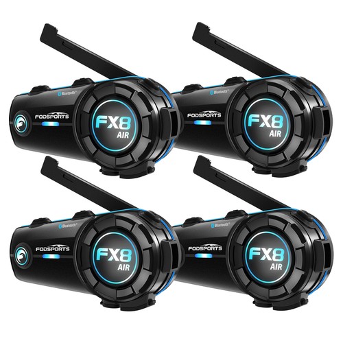 FX8 Air Motorcycle Intercom Helmet Bluetooth Headset 1000M 2-way ...