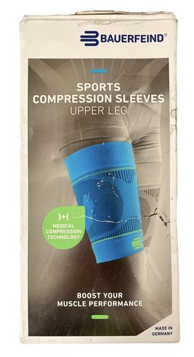 Bauerfeind Sports Compression Sleeve Upper Leg Size SM 2 Sleeves Type ...