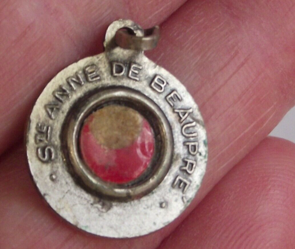 Vtg St Saint Anne De Beaupre mother of Virgin Mary relic wood from ...