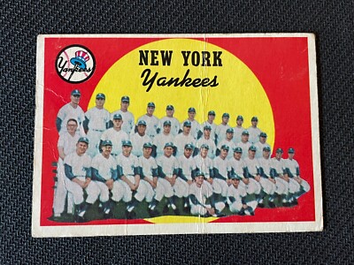 1959 Topps Set-Break #510 New York Yankees Team (crease) | eBay