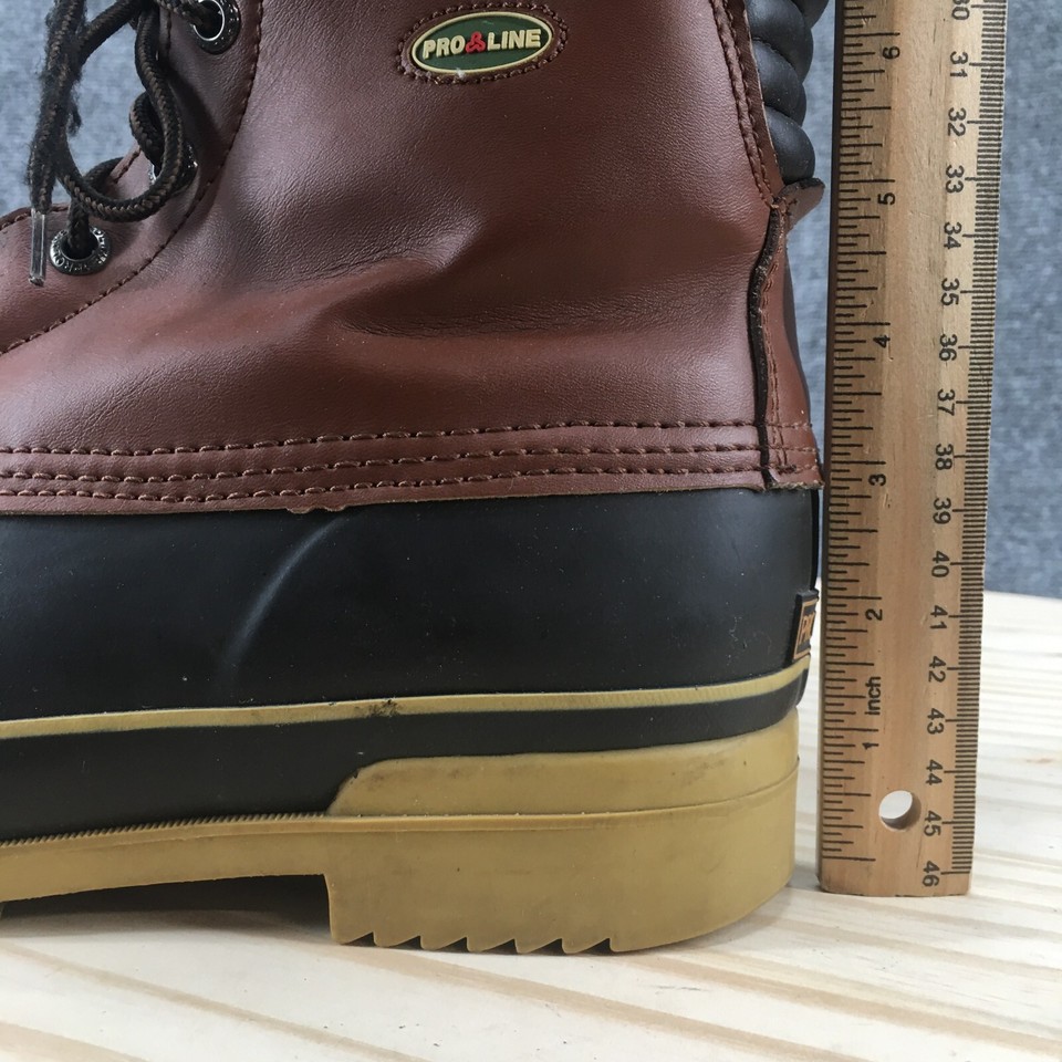 Pro Line Boots Mens 9 Thinsulate 200g Lace Up Ankle Duck Boot Brown ...