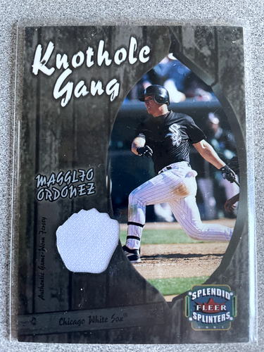 2003 Fleer Splendid Splinters Magglio Ordonez Knothole Gang Game-Worn ...