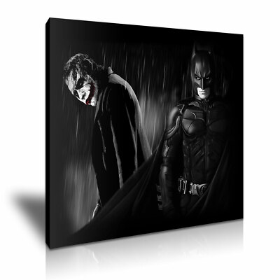 Joker Batman Stretched Canvas Print Wall Art Home Decoration More Sizes ...