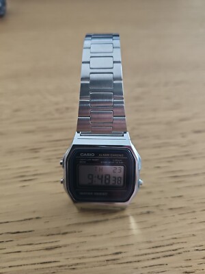 Vintage Casio A158W (593) Digital Alarm Chrono Quartz Men’s Watch ...