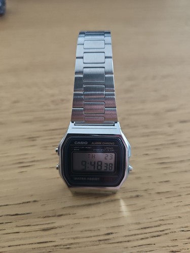 Vintage Casio A158W (593) Digital Alarm Chrono Quartz Men’s Watch | eBay