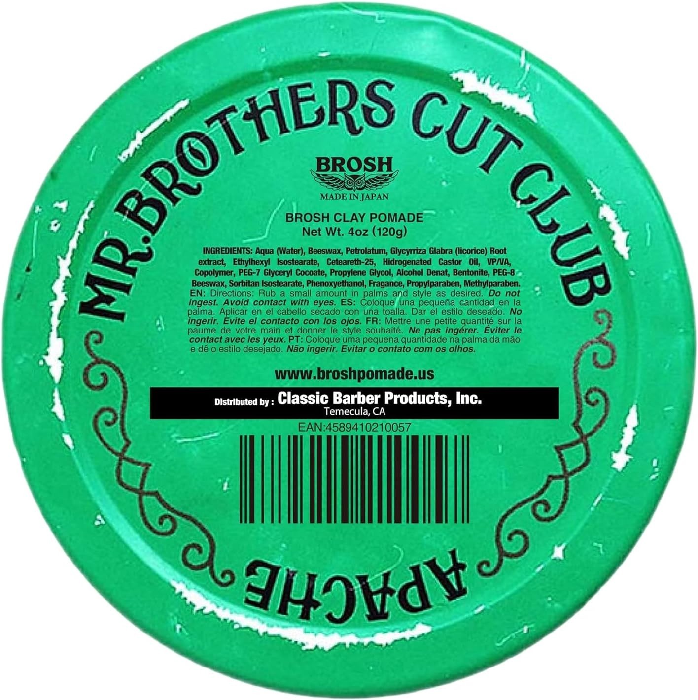 (BROSH) mini CLAY POMADE 40g Matte Hard Hold Hair Wax(/ Shipped from ...