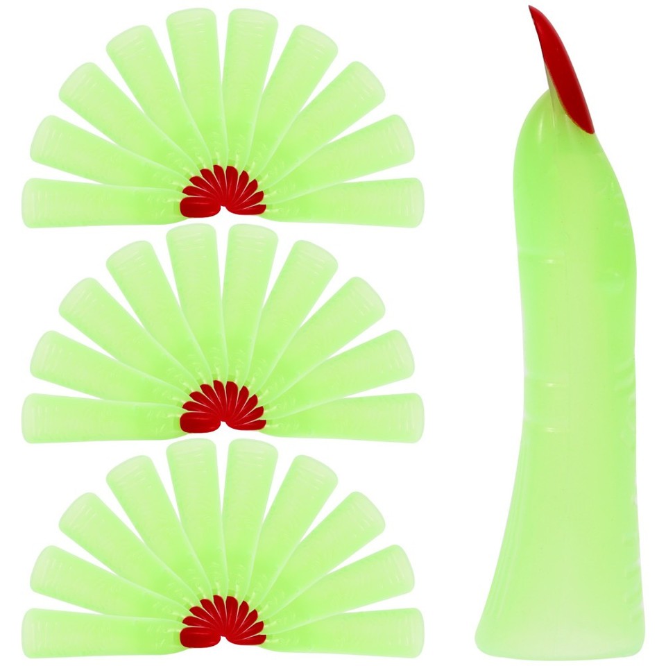 2 Pack Glow in The Dark Fingers Fake Costume Party Prop Claws Nail ...
