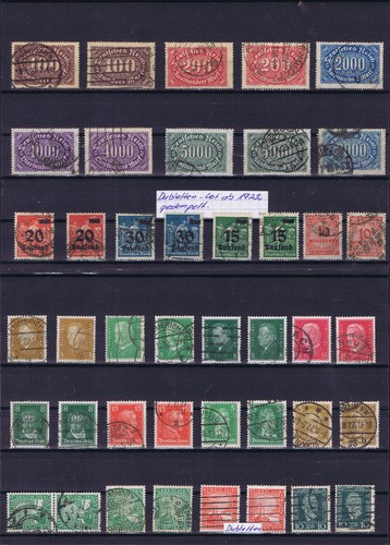 DR Dubletten-Lot ab 1922, gestempelt (5 Karten A5) | eBay