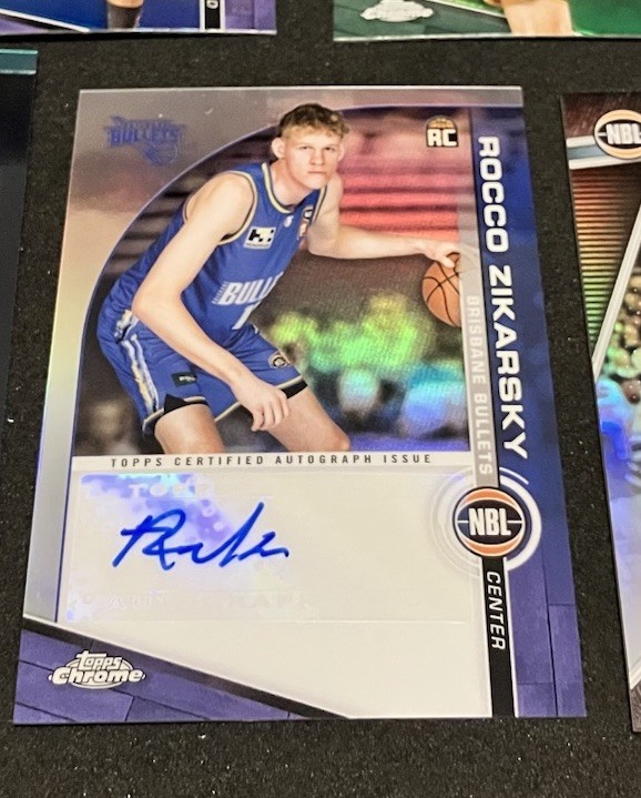2024 Topps Chrome NBL Rocco Zikarsky RC Auto Brisbane Bullets A-RZ | eBay