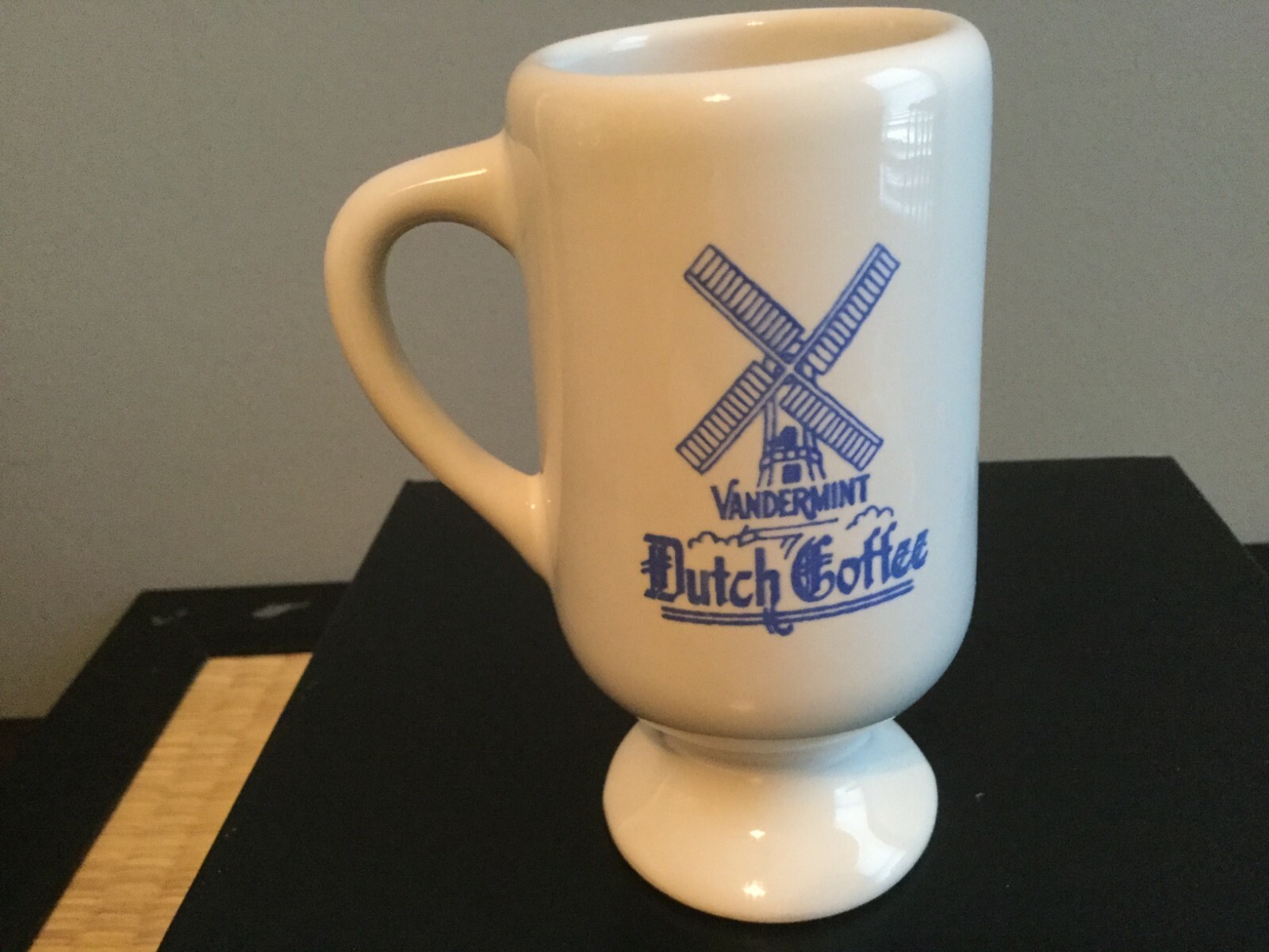 Vandermint Stoneware Dutch Expresso Coffee Mug Holland Windmill Ivory ...