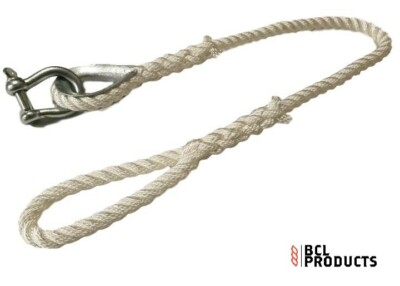 3 Strand Nylon Rope Mooring Strop With Galv Thimble - Choose Size ...