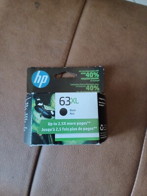 Genuine HP 63XL High Yield Black Ink Cartridge Dated 2025 NEW 63 XL Exp ...