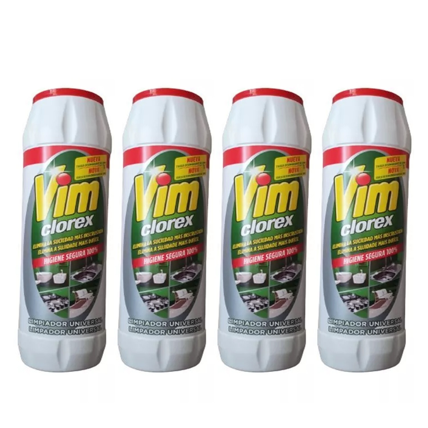 750Grms Vim Clorex Classic Scourer Extra Whitening Powder Removes Stain ...