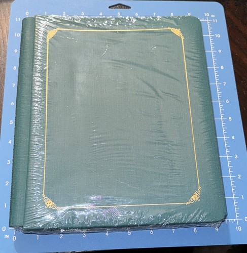 Creative Memories 8 X 10 Green With Gold Trim Album w Pages **Read** | eBay