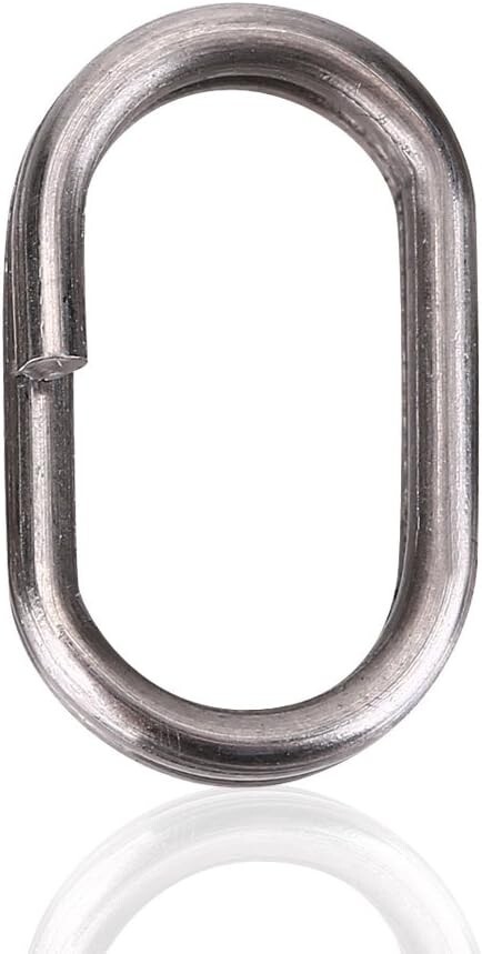 10 x 15mm Strong Stainless Steel Oval split Rings,Fishing,Lures,Hooks ...