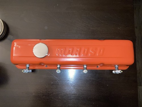 Moroso Repurposed SBC Tall Valve Cover Hat Rack Key Hanger Mancave ...