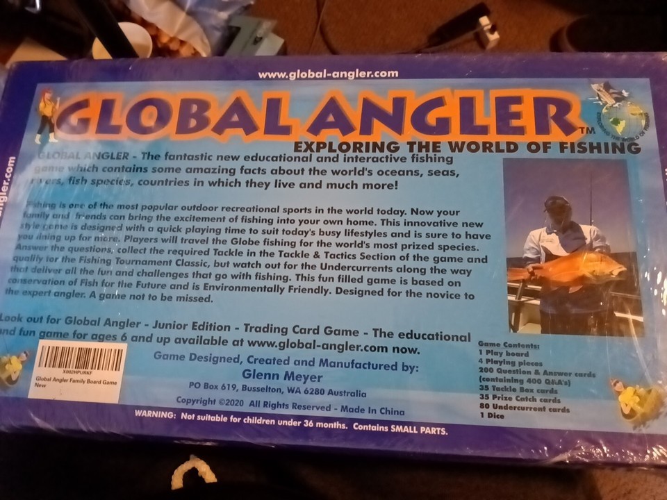 Global Angler Board Game Fishing Game for The Whole Family Fish New ...