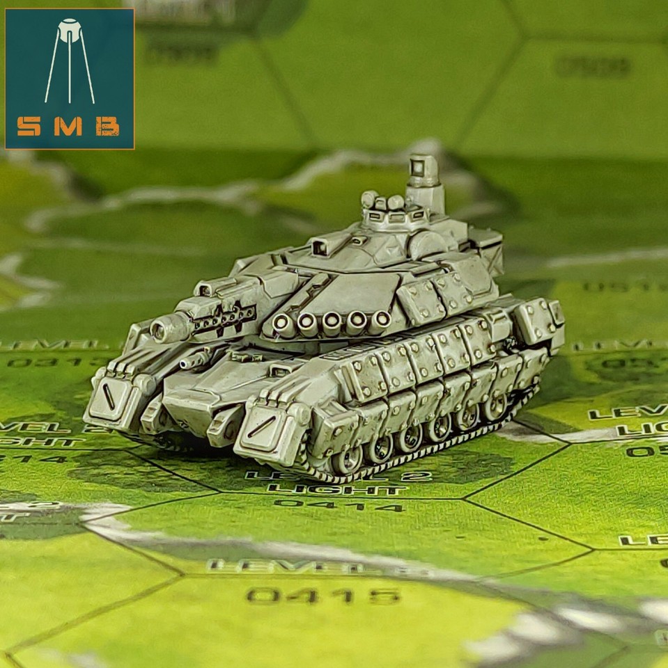Battletech Alternative - Patton Pulse Laser MBTs x4 w/ Hex Bases (6mm ...