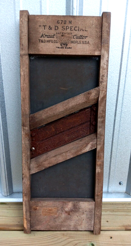 Antique T&D Special 672M Slaw Cabbage Cutter Old Primitive Country ...